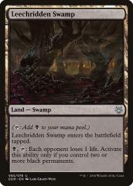 Leechridden Swamp (Enkeltkort) - Mtg_cards fra Outland