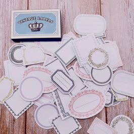 Vintage Royal Stickers Set (60) - Hobby fra Outland