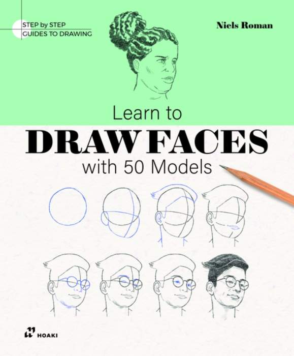 Learn To Draw Faces with 50 Models - Tegneserier fra Outland